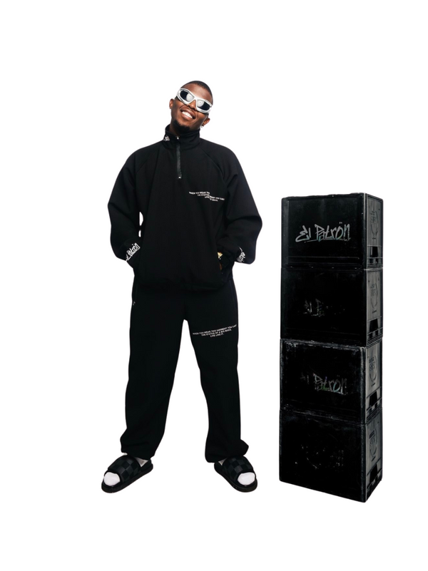 El Patron 2 Piece Black Roadman Tracksuit – UNSEEN GRAIL