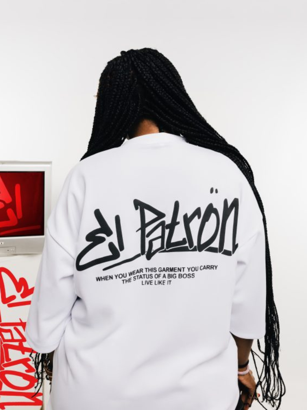 EL Patron Status Of A Big Boss White T-shirt – UNSEEN GRAIL