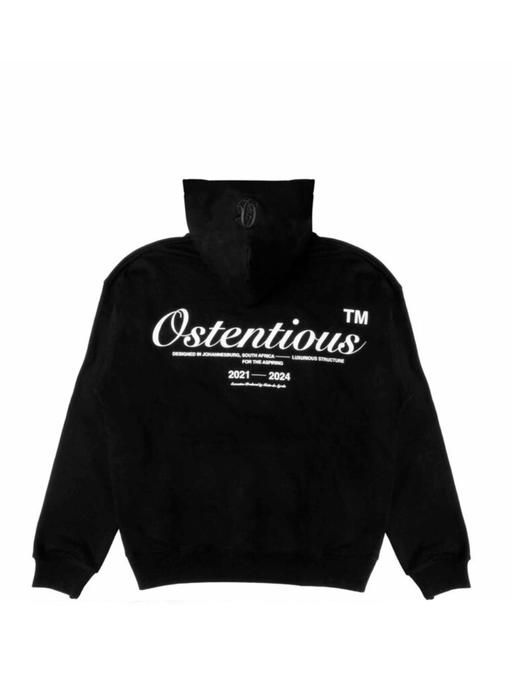 Ostentious Signature All Black Oversized Hoodie – UNSEEN GRAIL